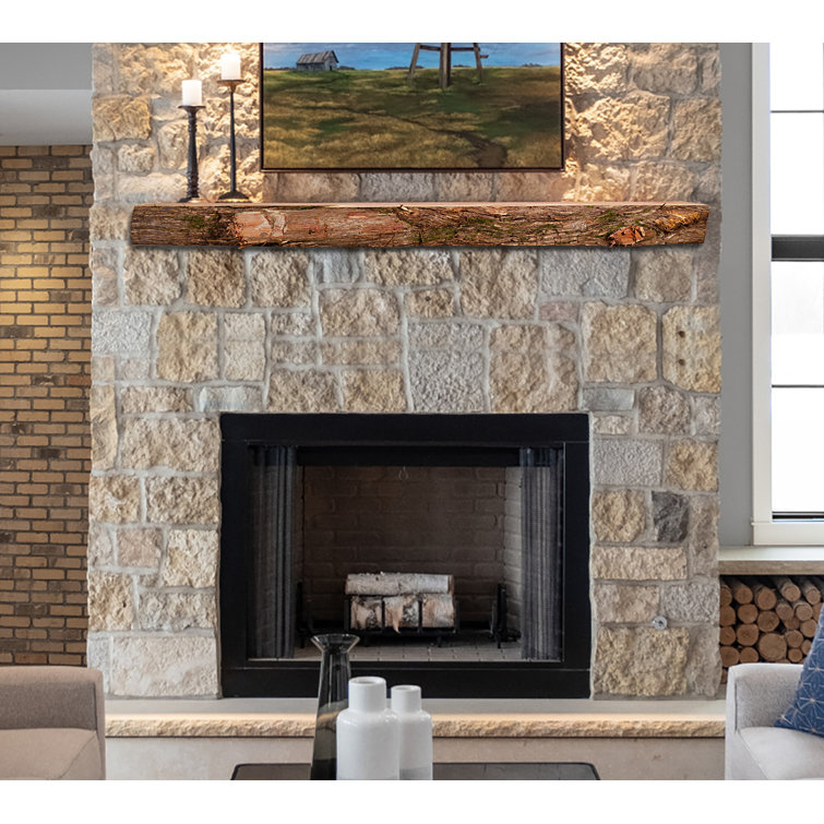 Fyre-Stone Solid Cedar Wood Mantel - Wayfair Canada