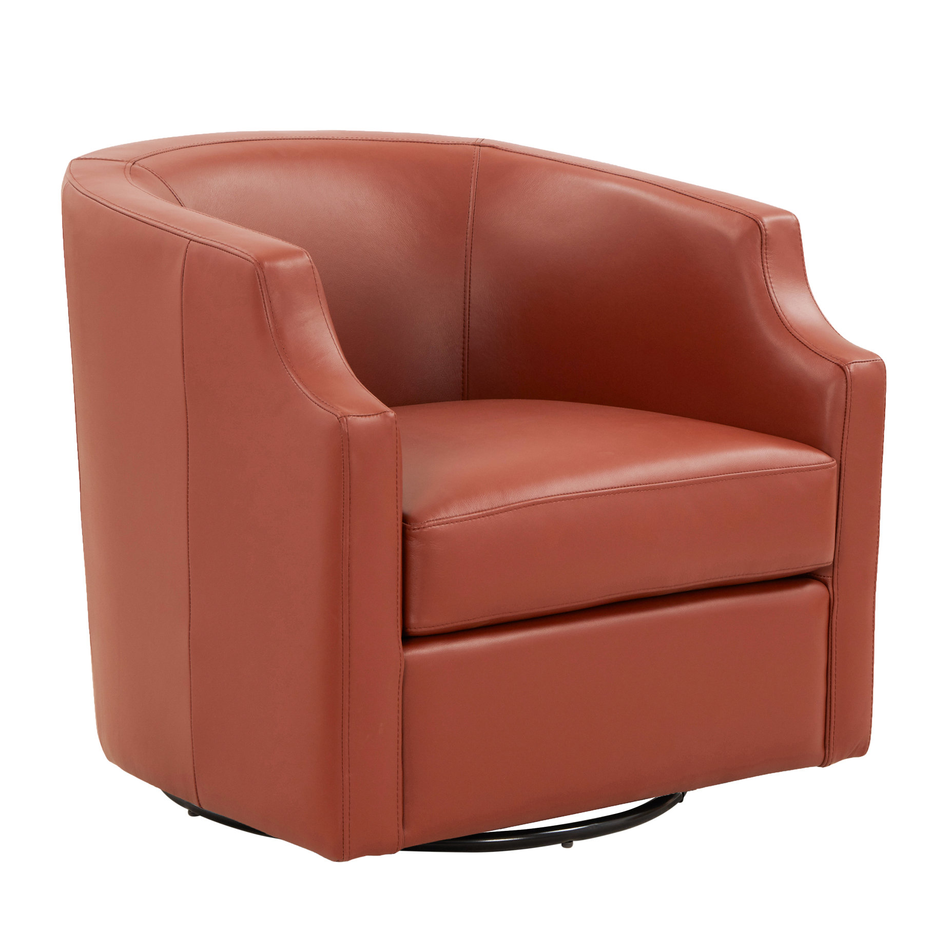 Hokku Designs Swivel Glider - Leather With 21.5 In. Seat Depth And ...