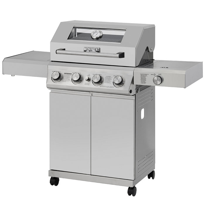 Monument Grills Mesa 400M 4-Burner Liquid Propane 52000 BTU Gas Grill ...