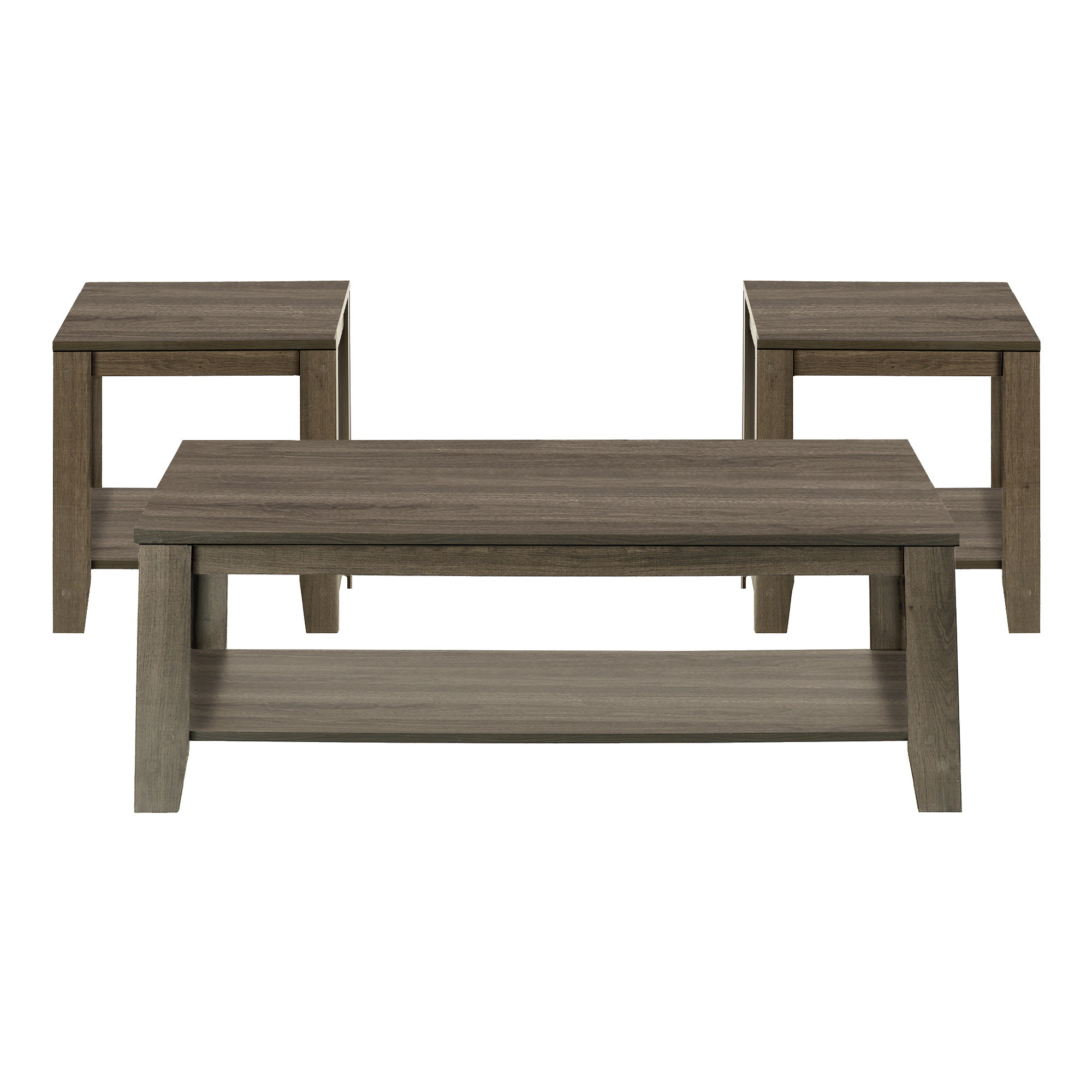 Loon Peak® Versatile Wooden Coffee Table Set with Open Storage and ...