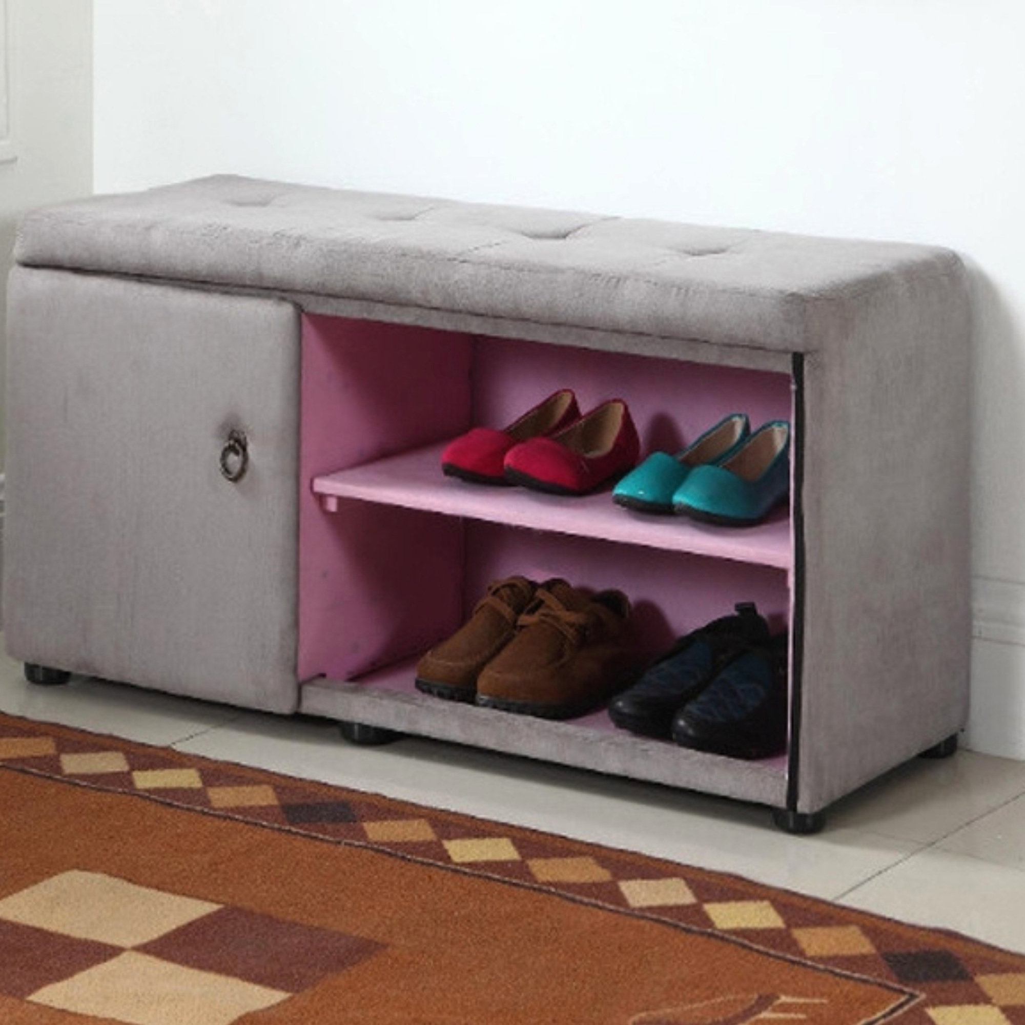 Latitude Run® 18" With Shoe Compartment, Silver Gray Style And Chest ...