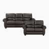 Darby Home Co Neoga 2 Piece Genuine Top Grain Leather Roll Arm Living ...