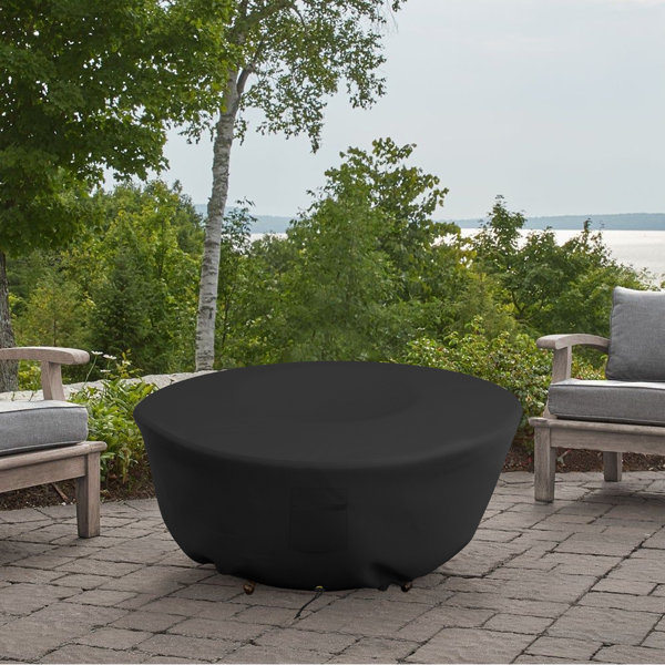 Arlmont & Co. Heavy-Duty Outdoor Round Fire Pit Cover, Patio Durable ...