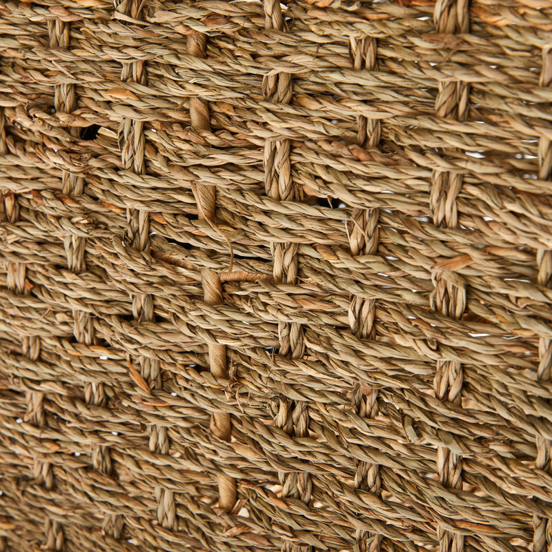 Adore Decor 3 Pieces Decor Botswana Two Tone Woven Basket | Wayfair