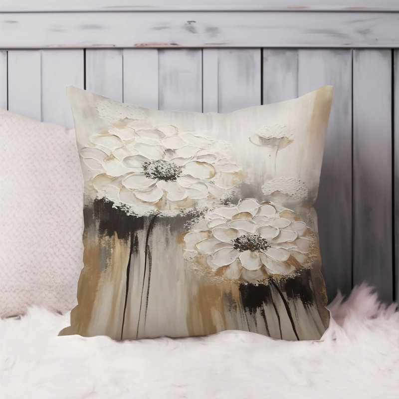 Ethan Taylor Floral White Flowers Modern Flower | Wayfair