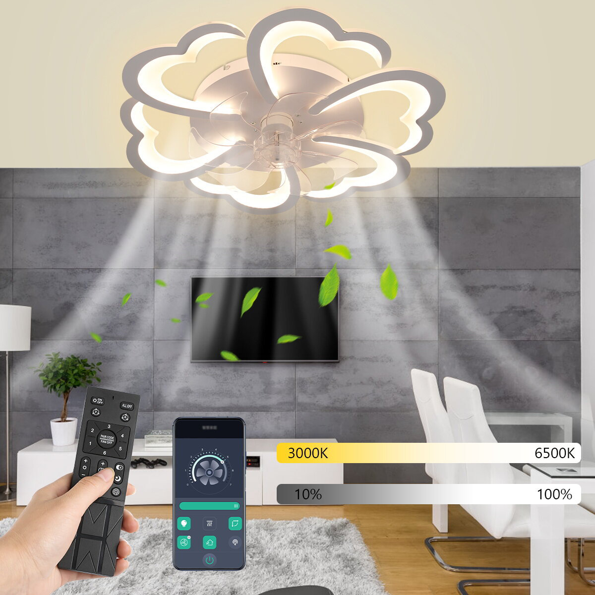 Breakwater Bay LED Schoohouse Ceiling Fan with Light Kit Included | Wayfair