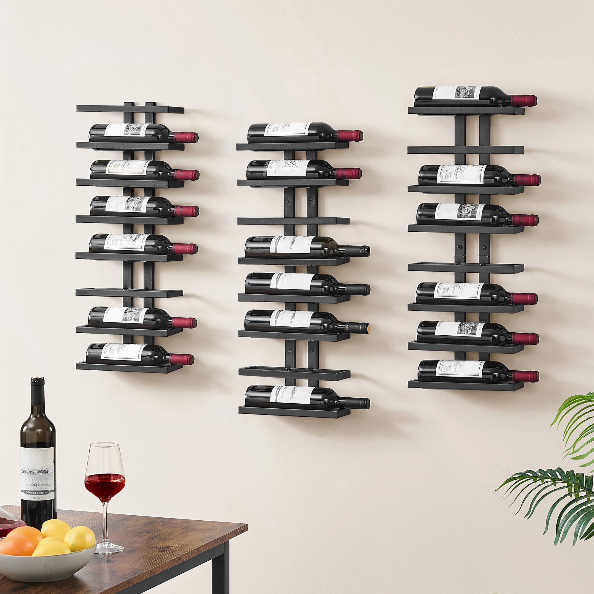Rebrilliant 3-Set 8 Tier Wall Mount Wine Rack - Wayfair Canada