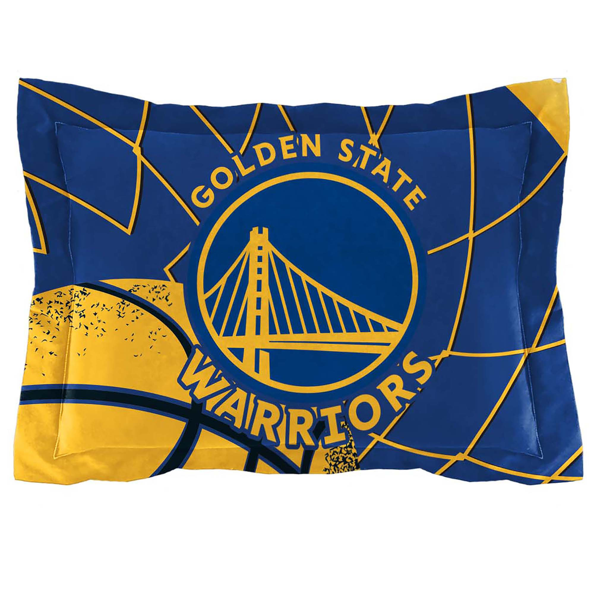 Sweet Home Collection NBA Golden State Warriors Comforter & Pillow Sham ...