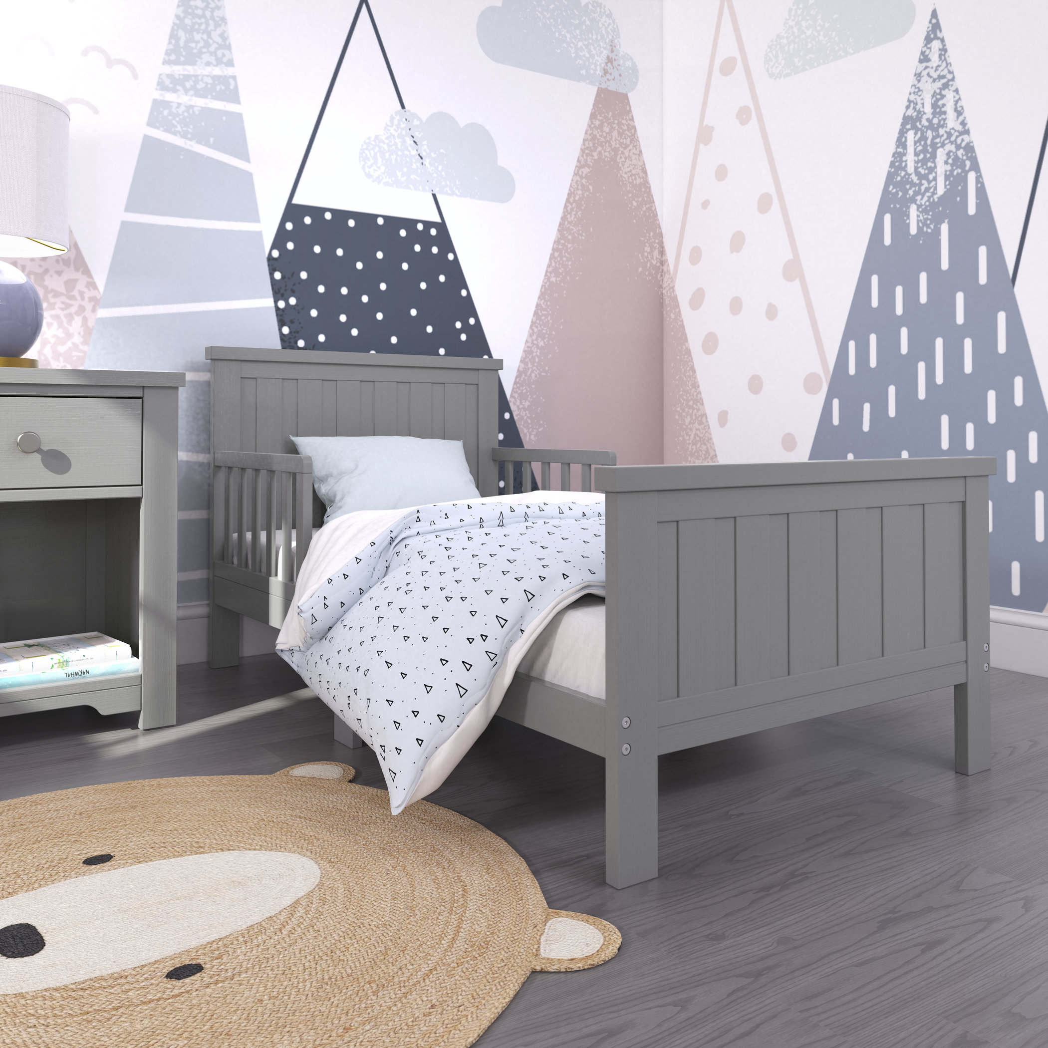 Child Craft Calder Toddler Bed With Guard Rails & Reviews | Wayfair