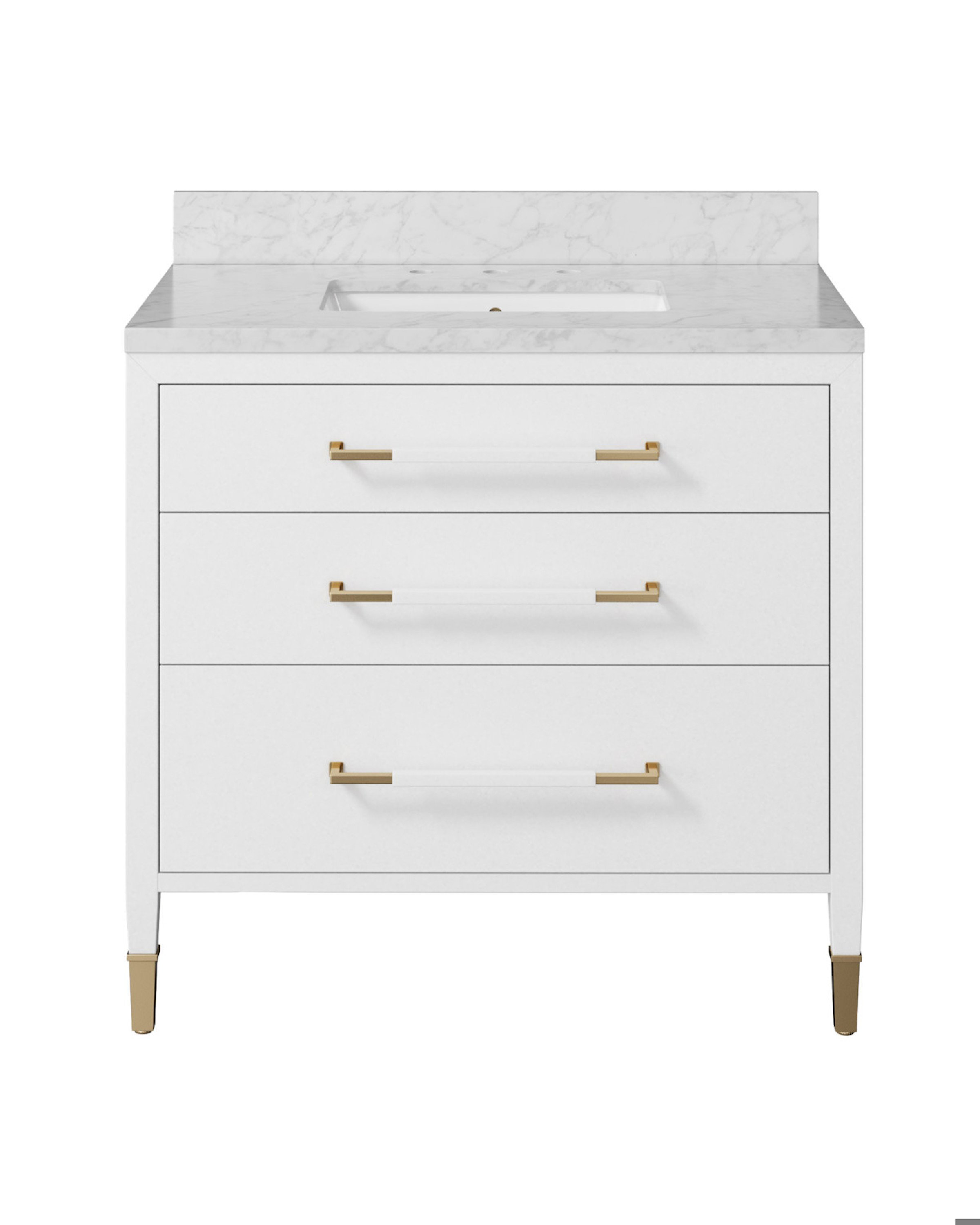 Currey & Company Verona 36" Freestanding Standard Single Bathroom ...