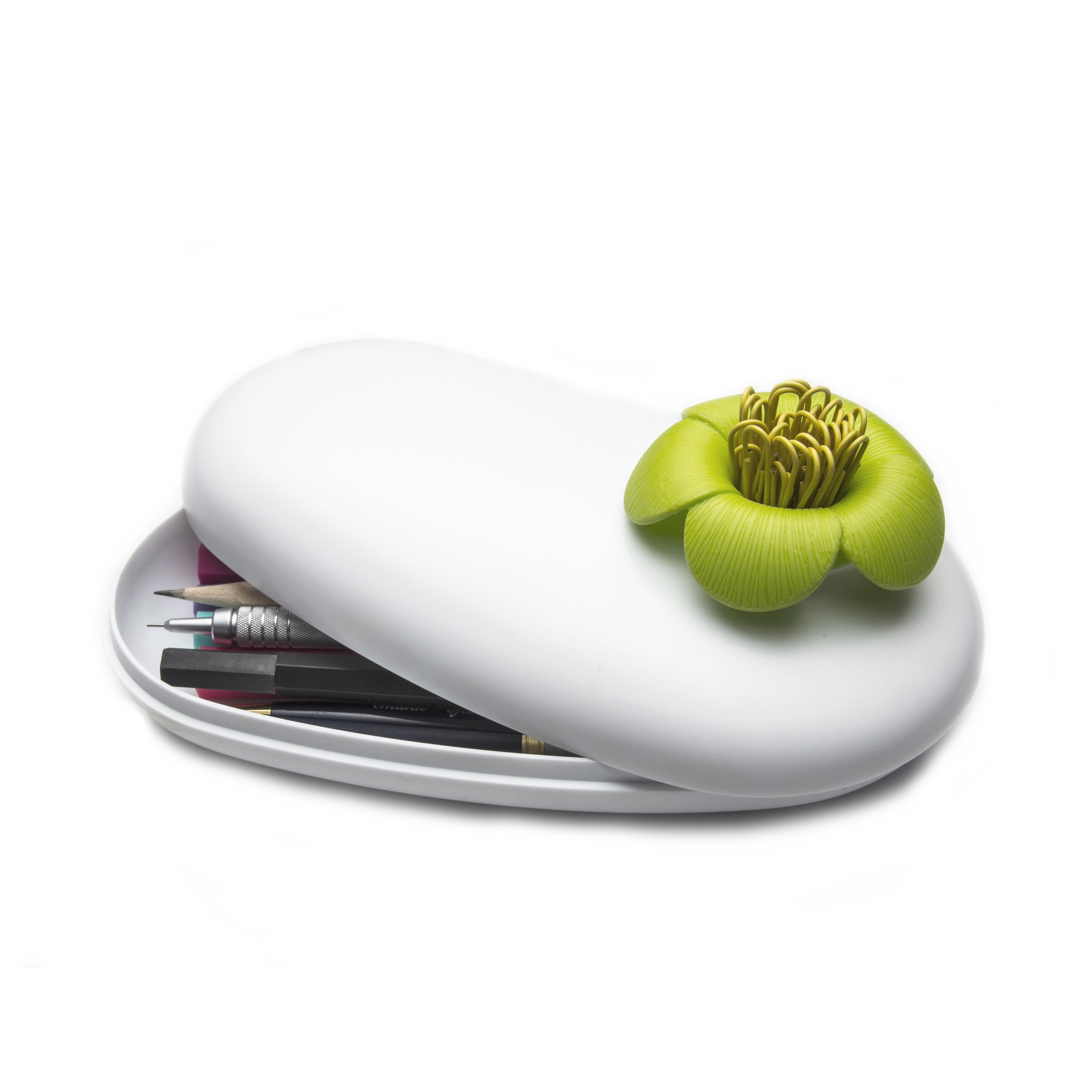 Latitude Run® Blossom Pebble Paper Clip Holder | Wayfair