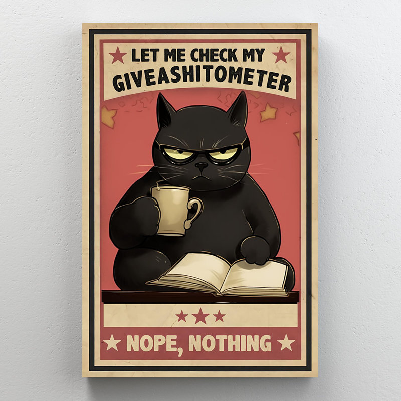nope cat poster