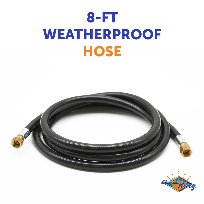 Flame King Thermo Rubber RV Slide Out Hose Assembly, 96-Inch, 3/8 Inch ...