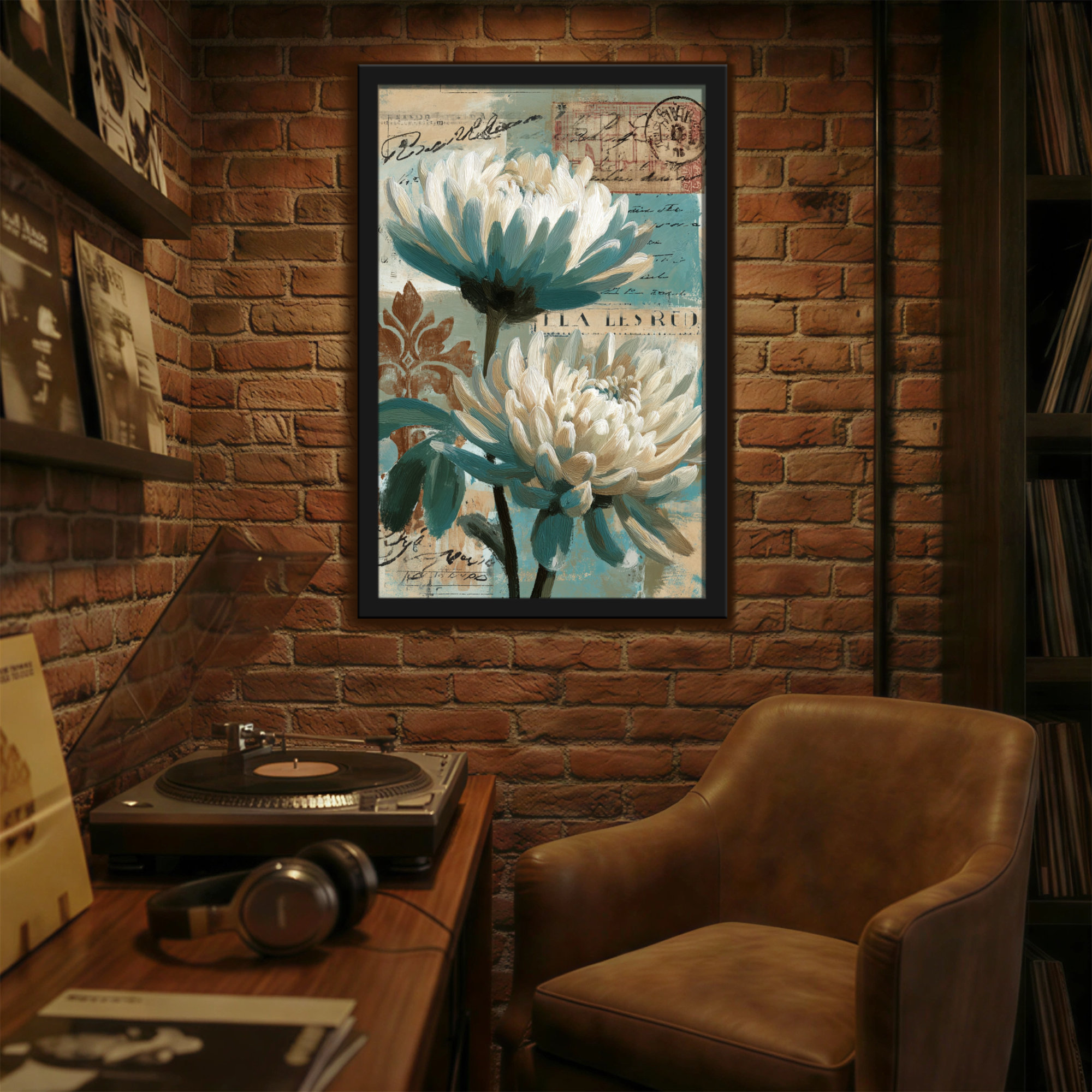 Astoria Grand Plants & Flowers Floral Vintage Postcard Collage Art ...