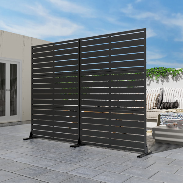 Dovelina Metal Privacy Screen Fence Panel | Wayfair