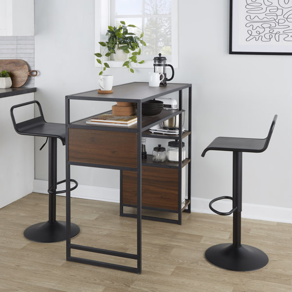 LumiSource Display-Emery Bar Set With Storage - 3 Piece | Wayfair