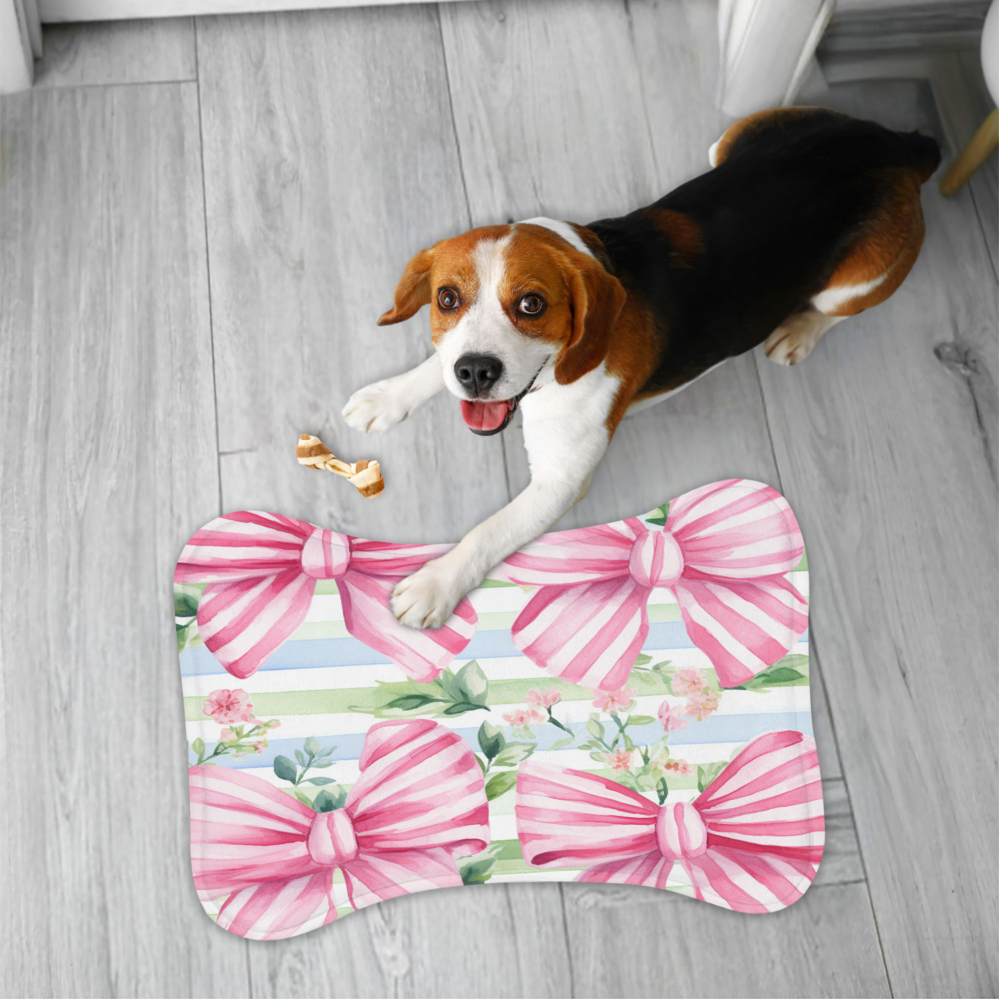 MentionedYou Festive Bows - 1 Piece Bone Shape Feeding Mat | Wayfair