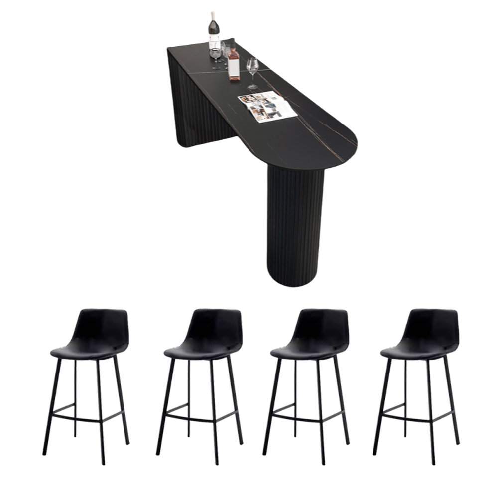 Orren Ellis Light luxury rock slab bar table - Wayfair Canada