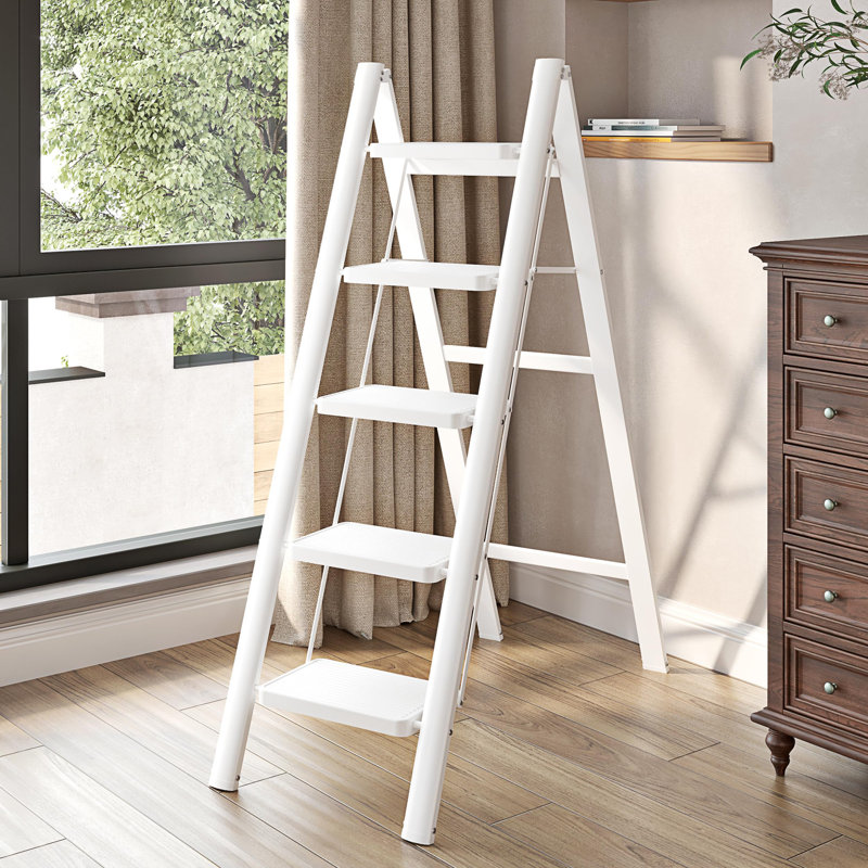 WFX Utility™ 5 - Step Lightweight Folding Small Step Ladder | Wayfair