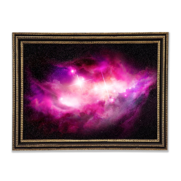 Ebern Designs Pink Star Cluster - Print | Wayfair.co.uk