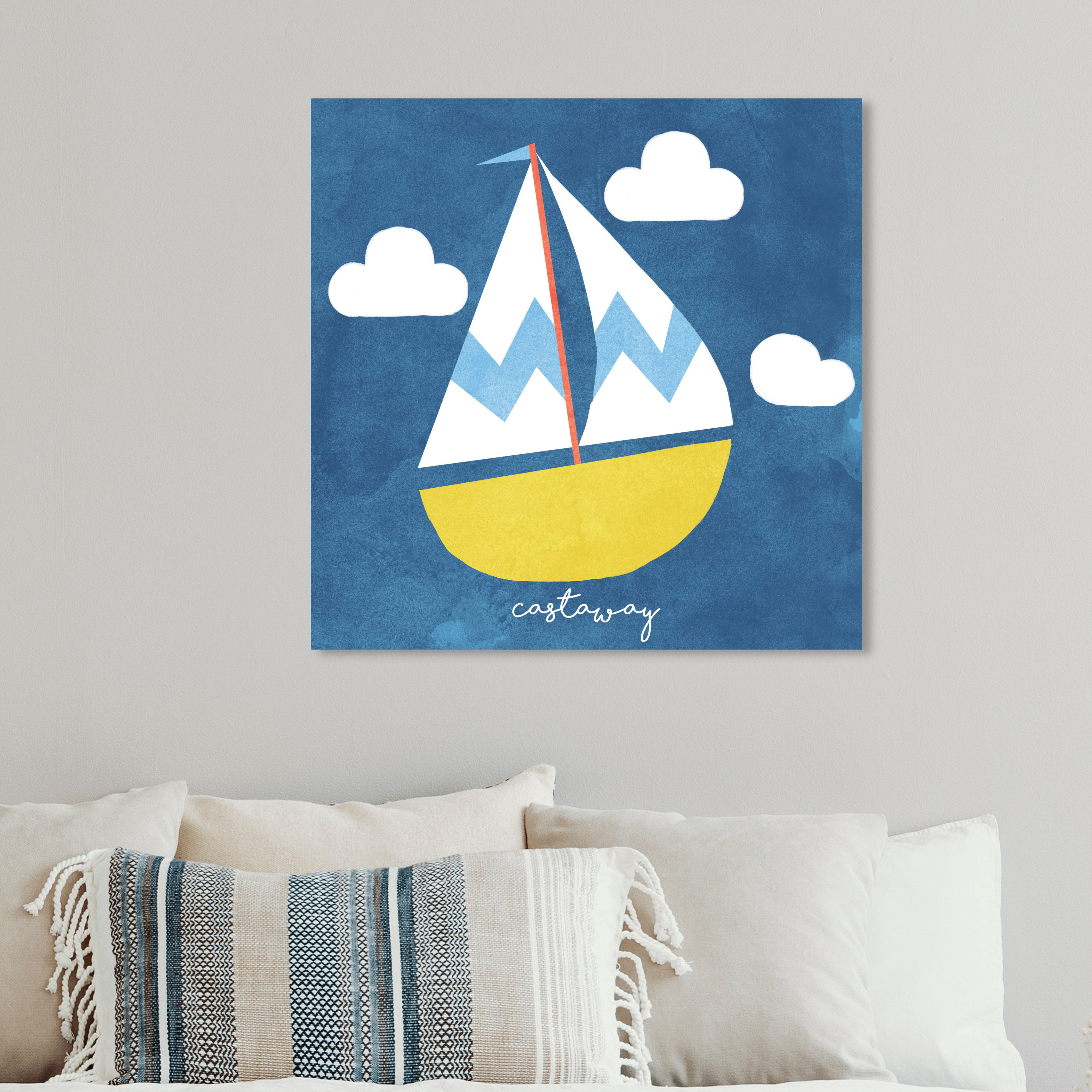 Oliver Gal Prints Castaway - Painting on Canvas | Wayfair