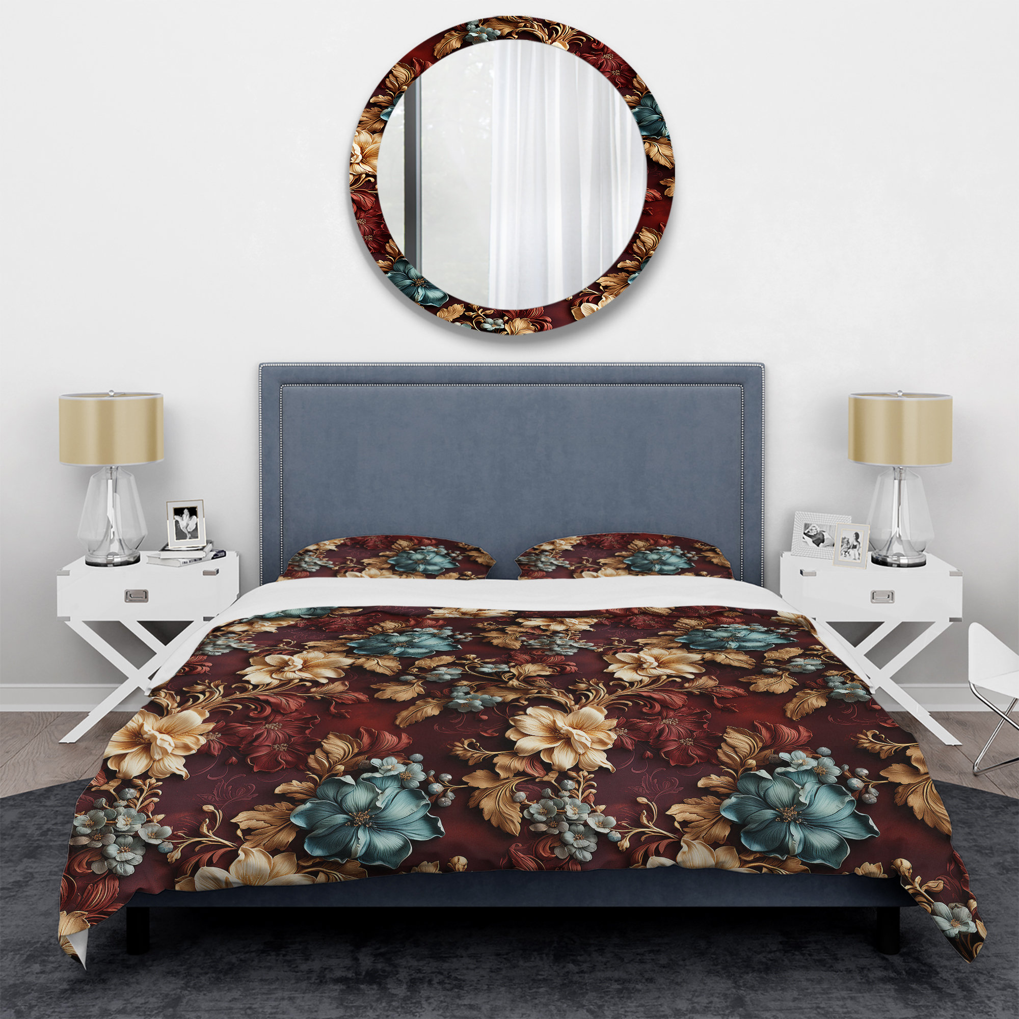 Design Art Rustic Brocade Elegance Victorian Pattern II Bedding | Wayfair