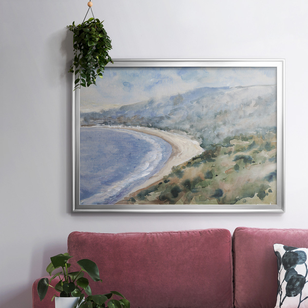 Highland Dunes Coastal Mist I Framed On Canvas Print | Wayfair