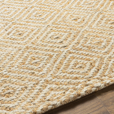 Union Rustic Anelija Hand Braided Jute/Sisal Geometric Rug | Wayfair