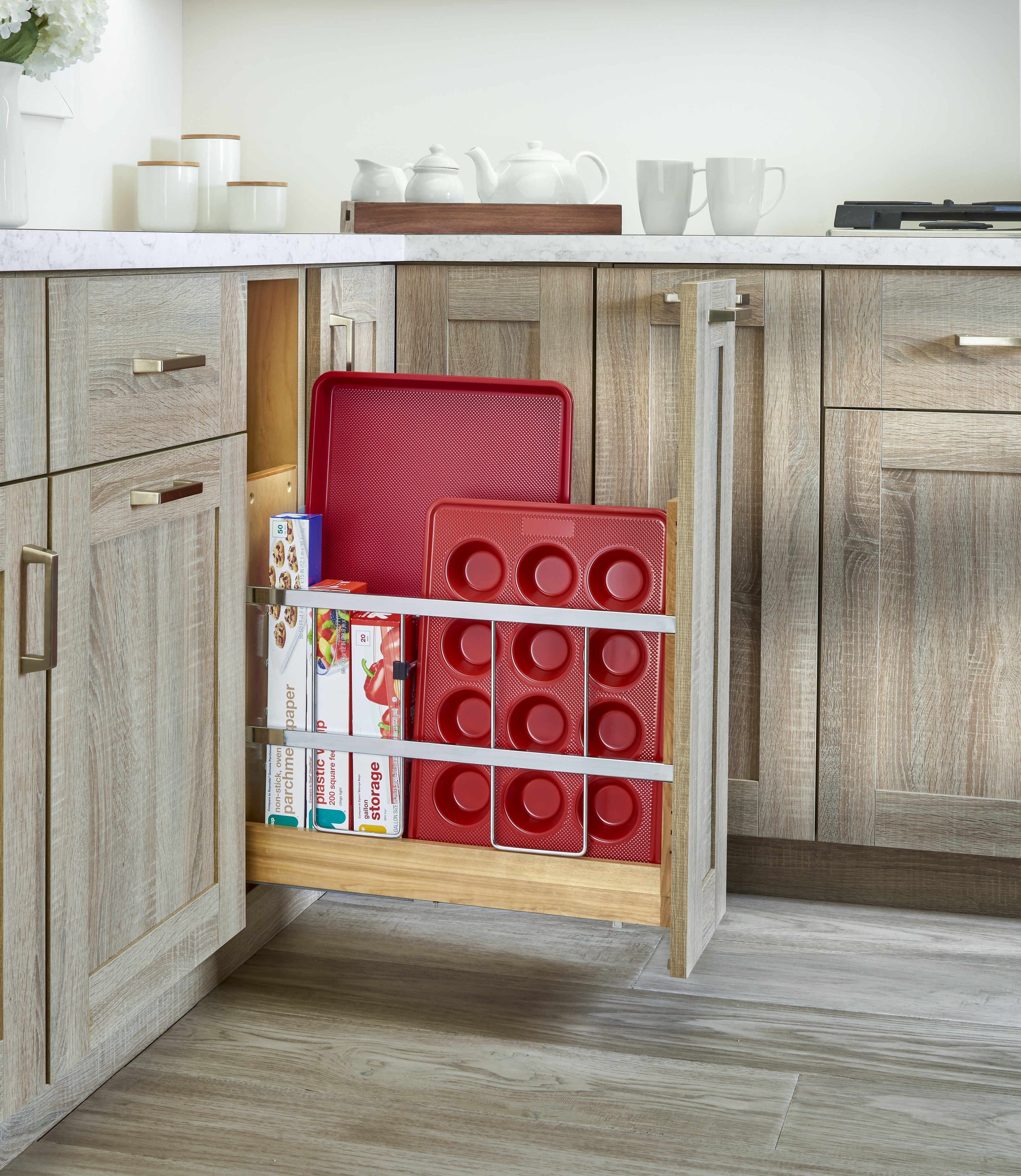 Rev-A-Shelf Wood Bakeware Pullout Organizer W/ Soft-Close - Wayfair Canada