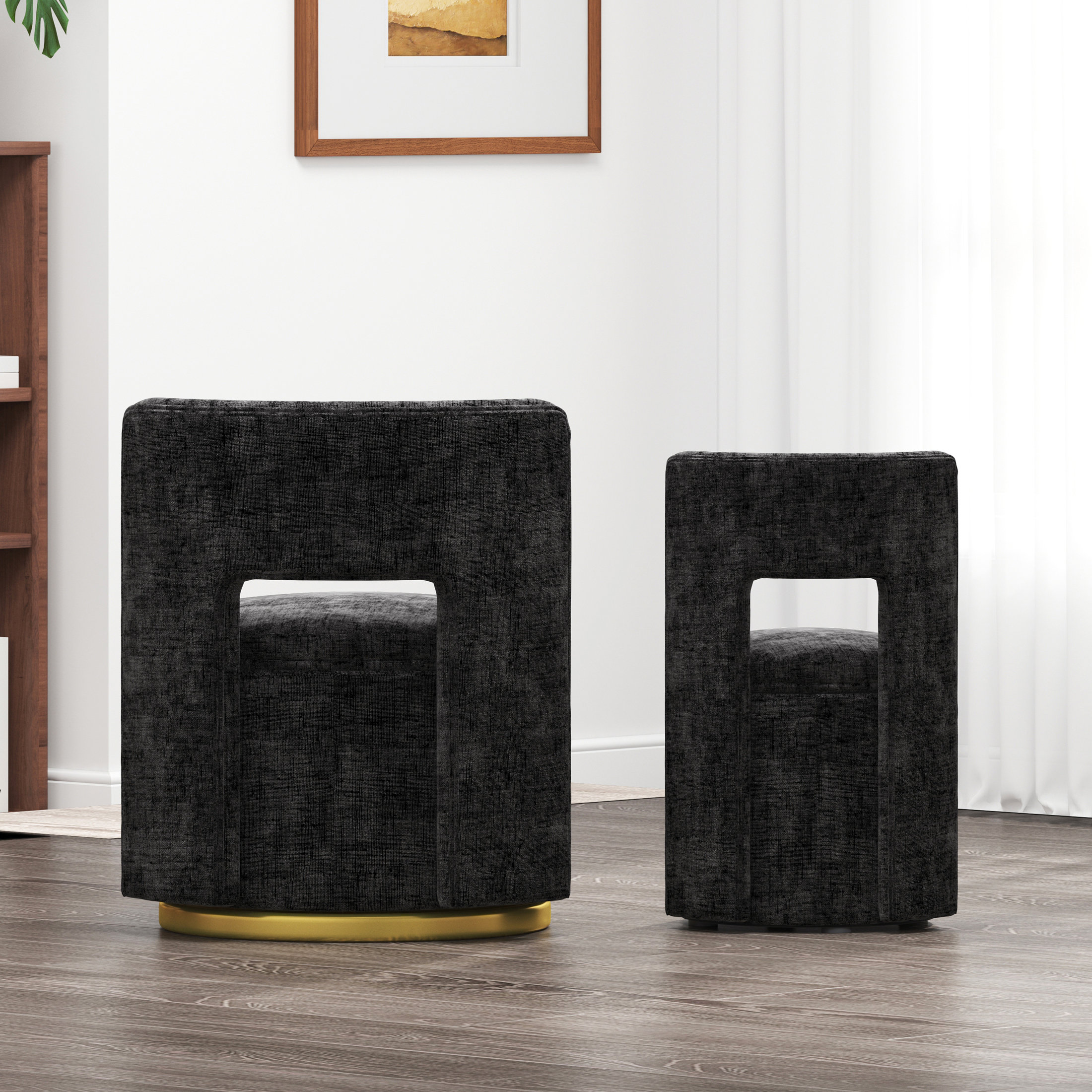 Mercer41 Versatile Swivel Chair with Storage and Design for Multiple ...
