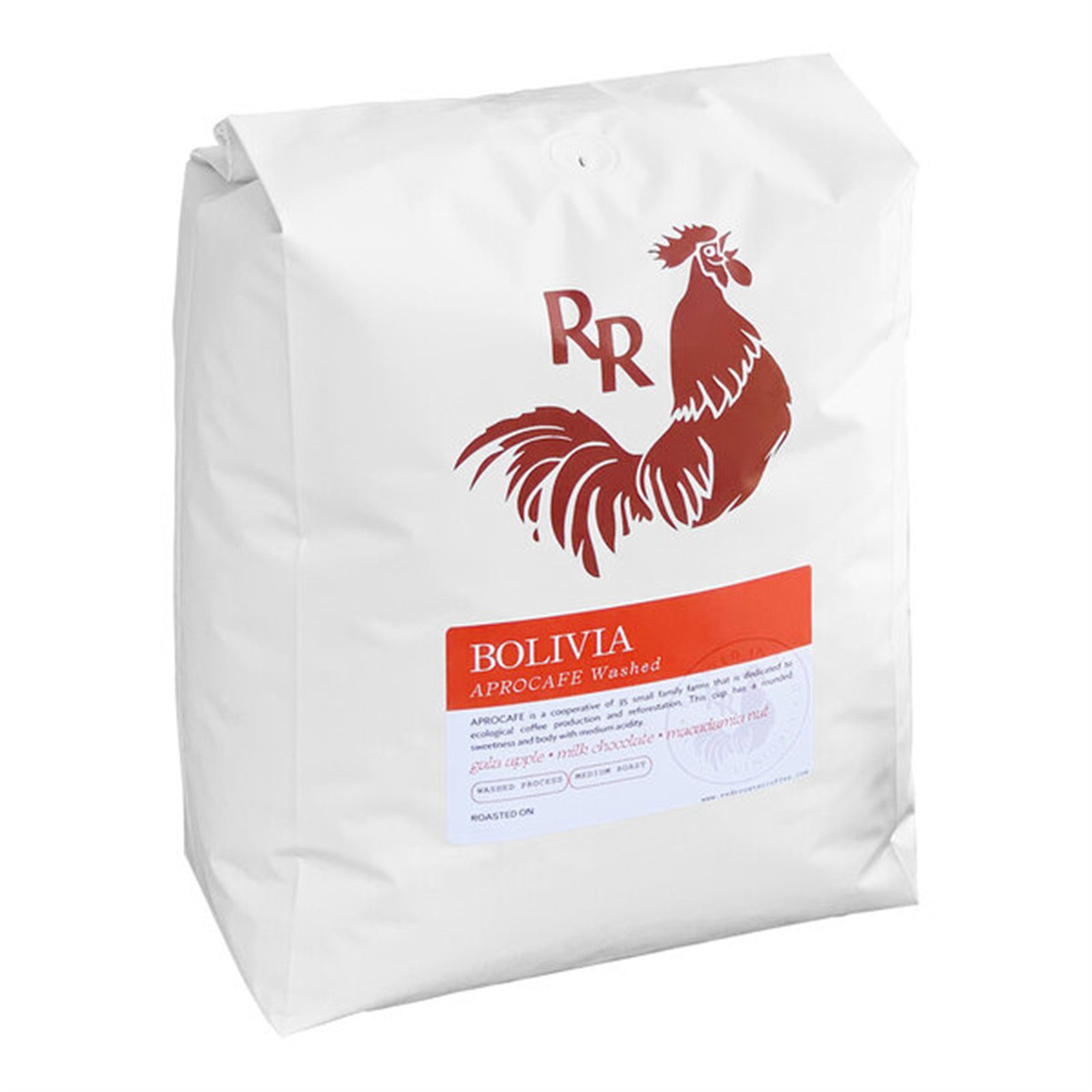 FixtureDisplays Red Rooster Bolivia Aprocafe Whole Bean Coffee 5 Lb. WS ...