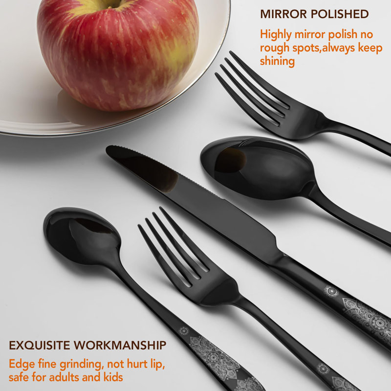 Bungalow Rose Nelse Stainless Steel Flatware Set - Service for 8 | Wayfair