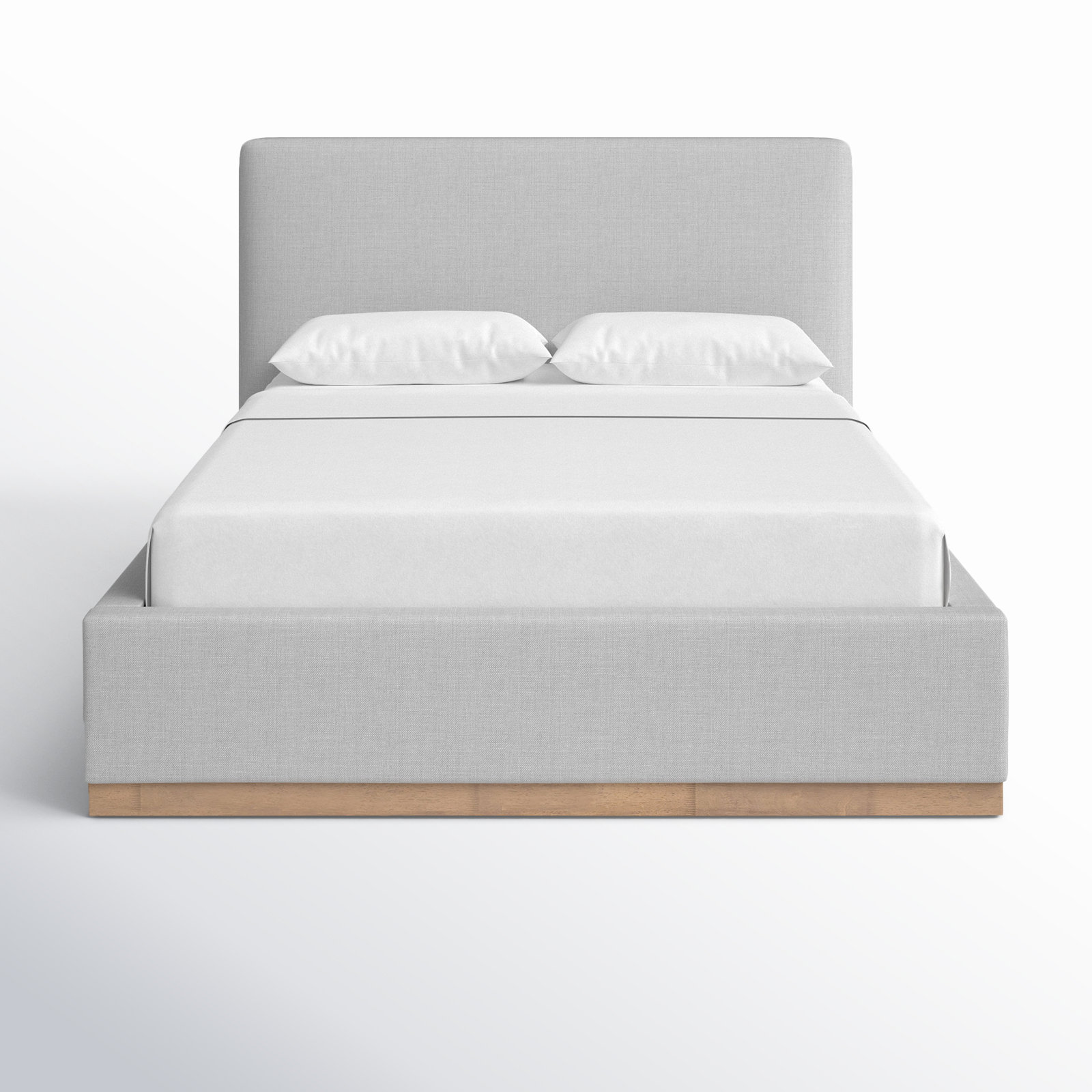 Joss & Main Delpha Grounded Upholstered Wood Base Bed & Reviews | Joss ...