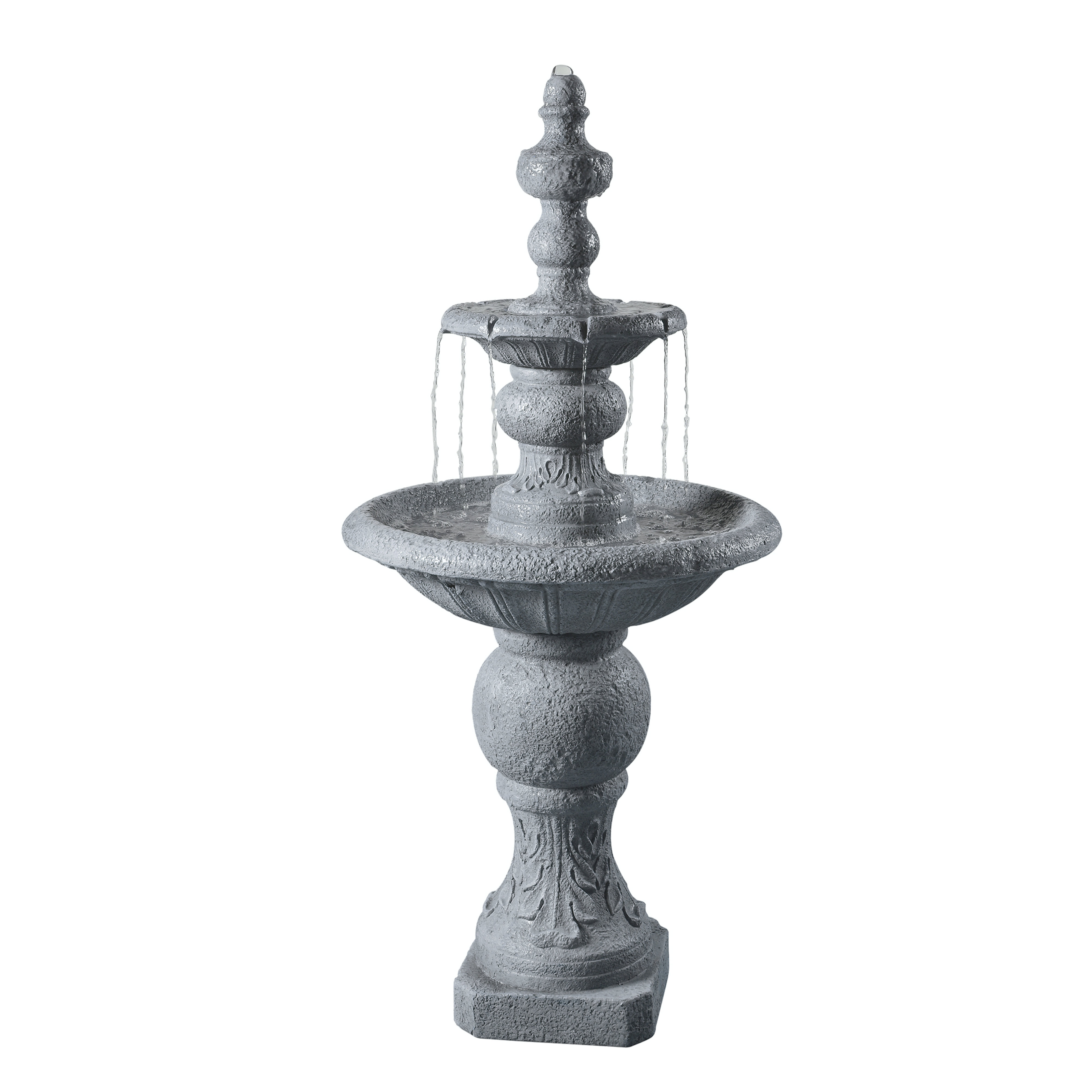 Darby Home Co Plourde 2-Tier Classic Pedestal Outdoor Water Fountain ...