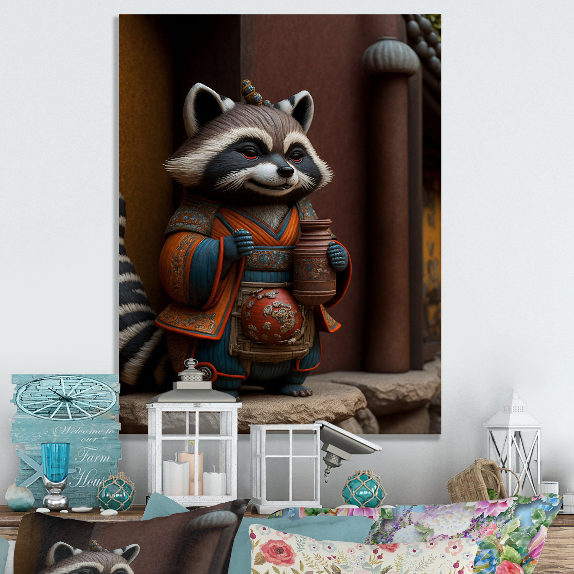 Trinx Happy Terracotta Tanuki I " Happy Terracotta Tanuki I " | Wayfair