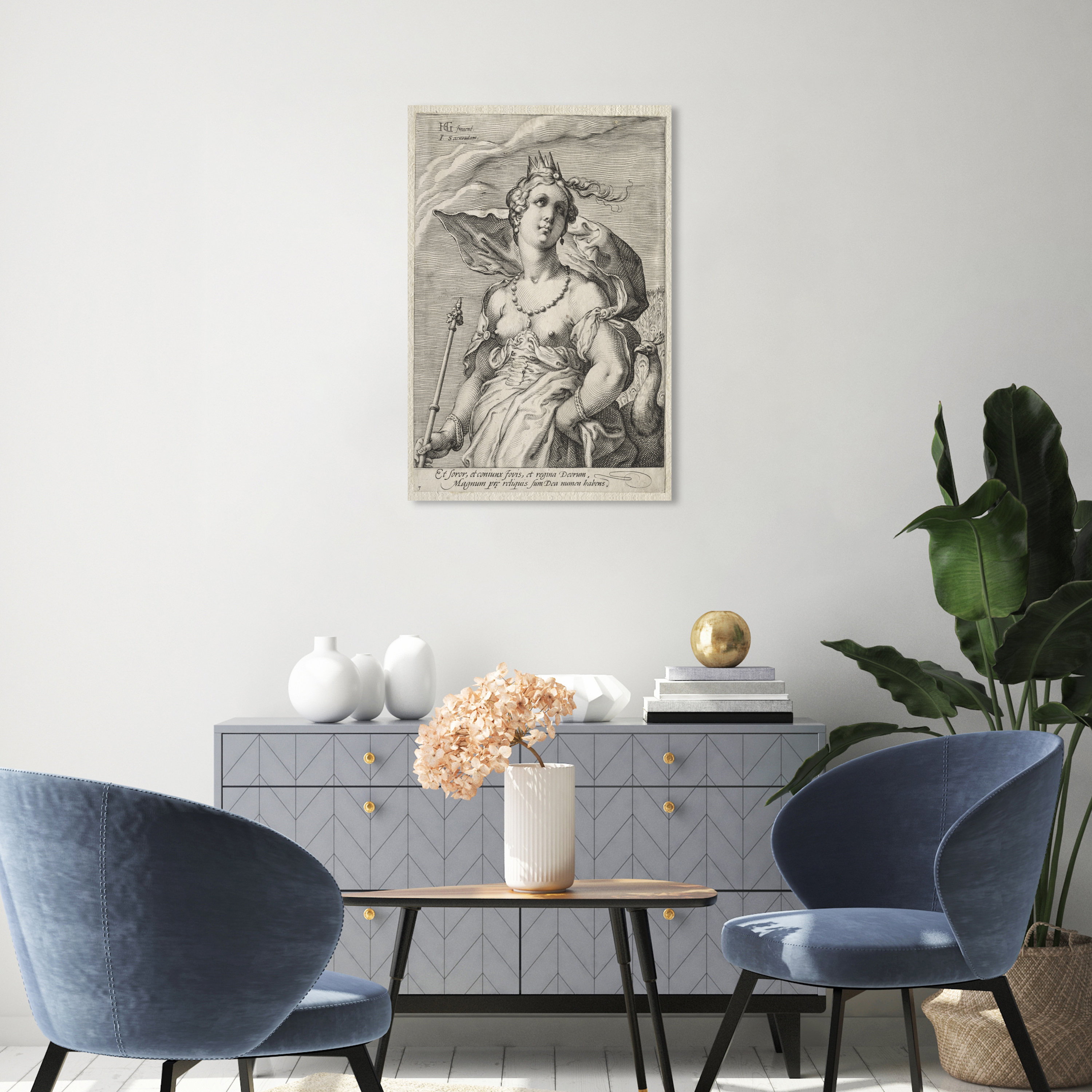 Oliver Gal Prints Classic And Figurative 'Jan Saenredam - Juno ...