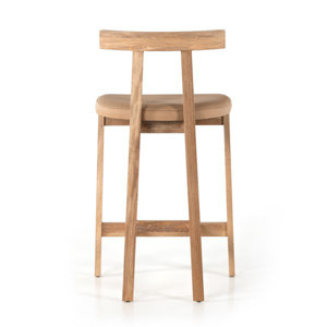 AllModern Seville Leather Bar & Counter Stool | Wayfair