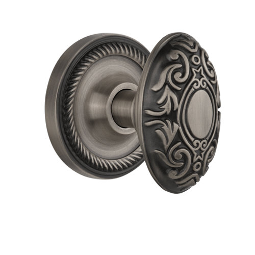 Nostalgic Warehouse Rope Rosette with Victorian Door Knob & Reviews ...