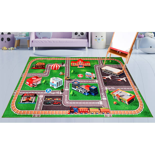 Zoomie Kids Jaclynn No Pattern Nylon Rug & Reviews | Wayfair