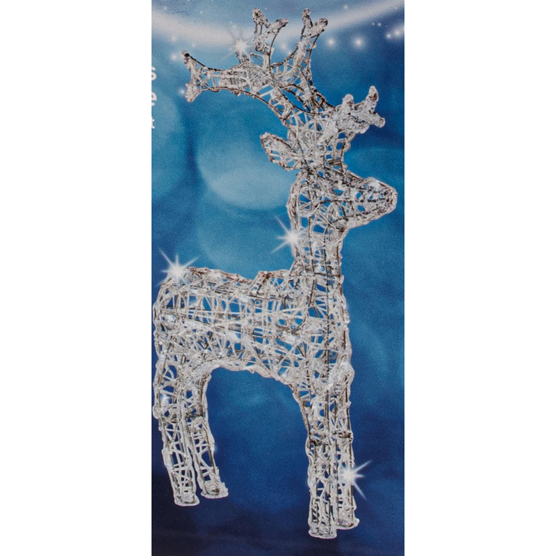 The Holiday Aisle® Flashing LED Acrylic Deer Lighted Display | Wayfair
