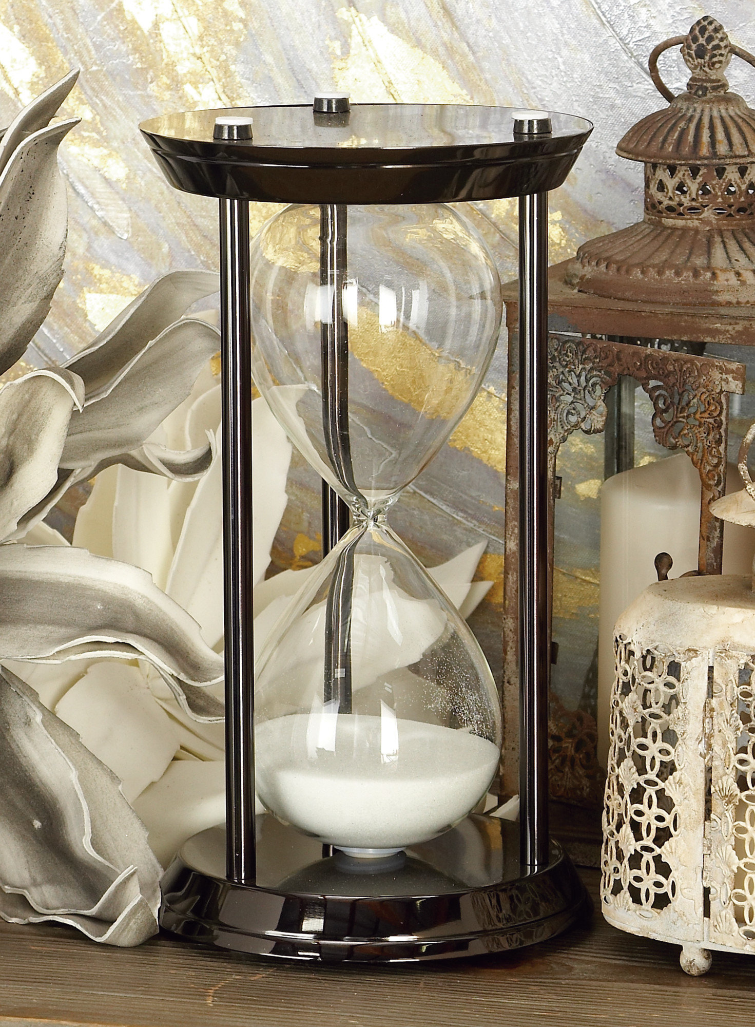 Latitude Run® Alishya Metal Hourglass & Reviews | Wayfair