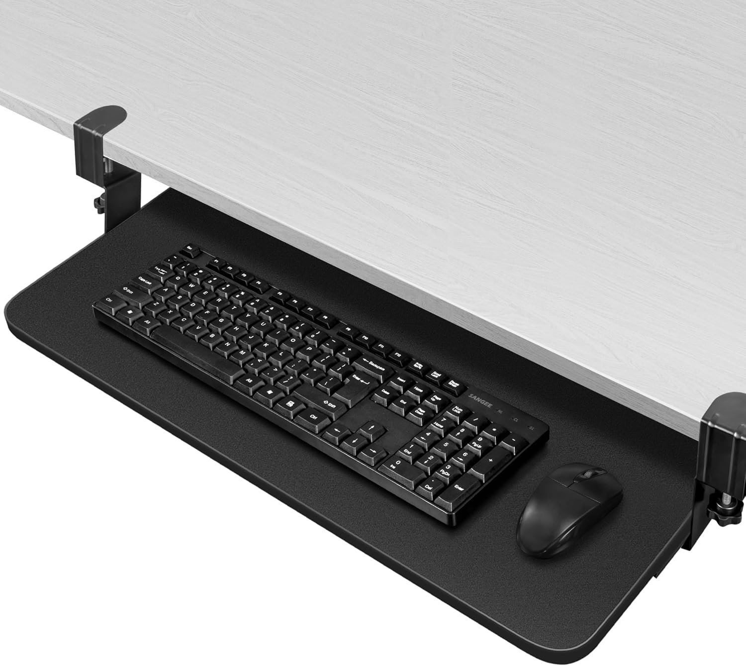 Inbox Zero Keyboard Tray Under Desk Slide, Keyboard Stand For Desktop ...
