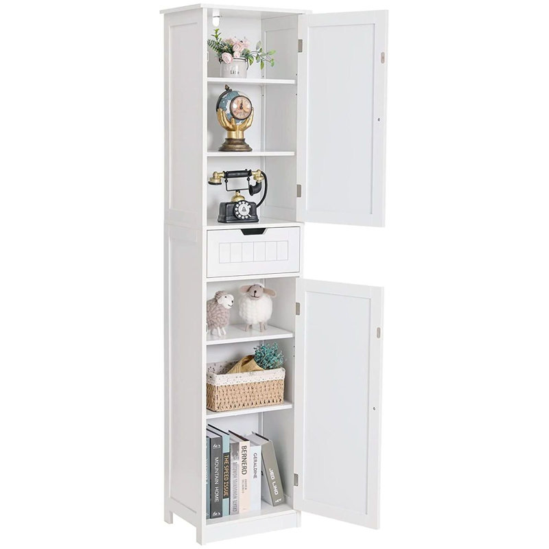 Red Barrel Studio® Salal Freestanding Linen Cabinet | Wayfair