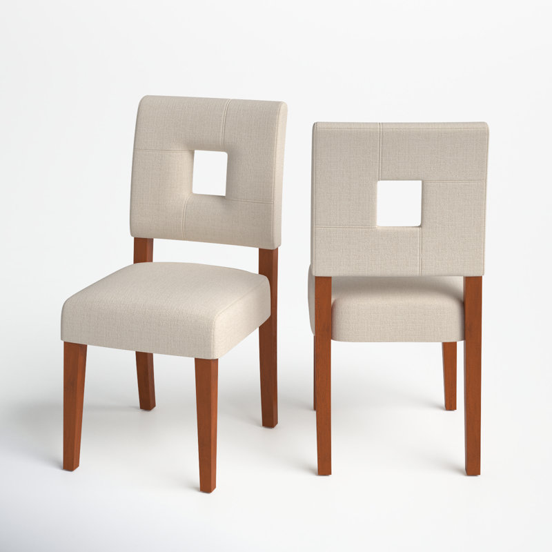 Lark Manor Alsion Fabric Keyhole Back Side Chair & Reviews | Wayfair