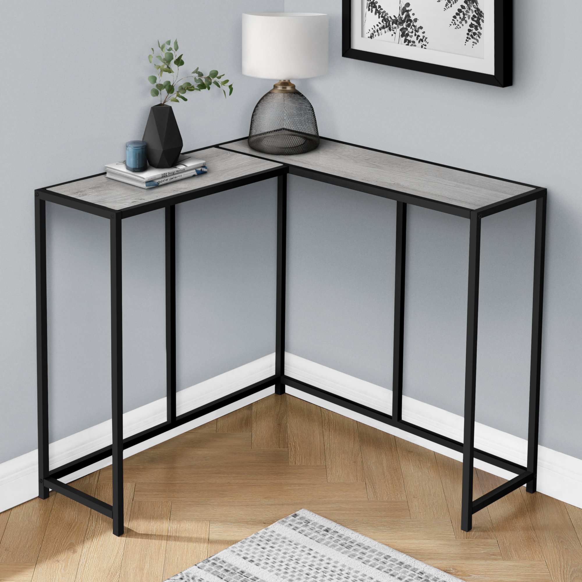 17 Stories Accent Table, Console, Entryway, Narrow, Corner, Living Room ...
