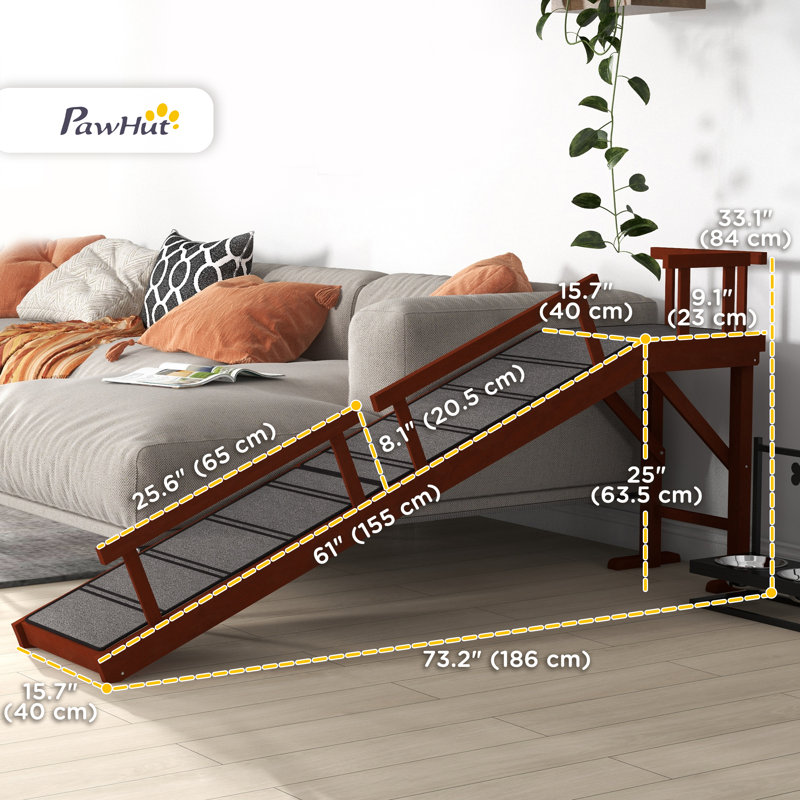 Tucker Murphy Pet™ Dog Ramp, Dog Stairs For Small, Medium & Large Dogs ...