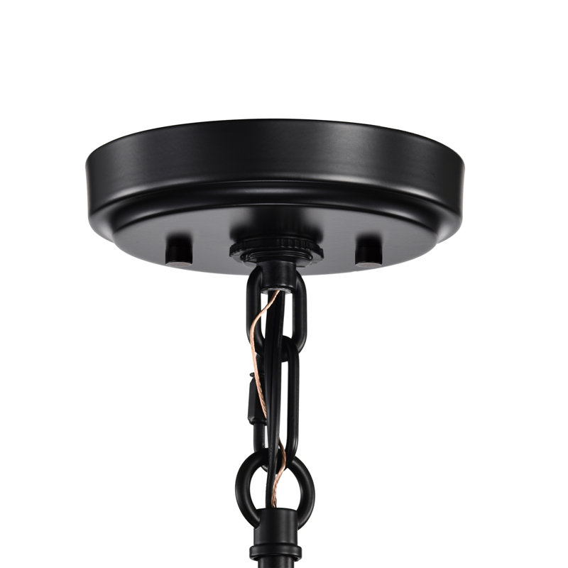 Mercer41 Ukari 1 - Light Matte Black Drum Pendant | Wayfair
