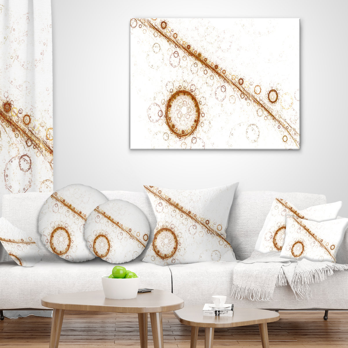 Design Art Abstract Live Cell Protein under Microscope Lumbar Pillow ...