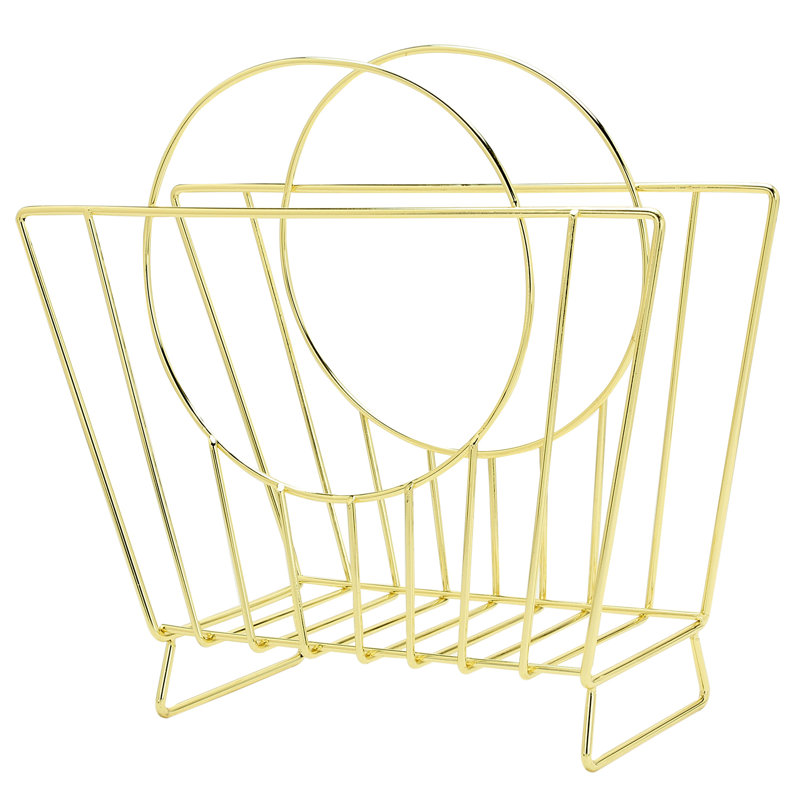 Mercer41 Earla Gold Magazine Holder Rack | Wayfair