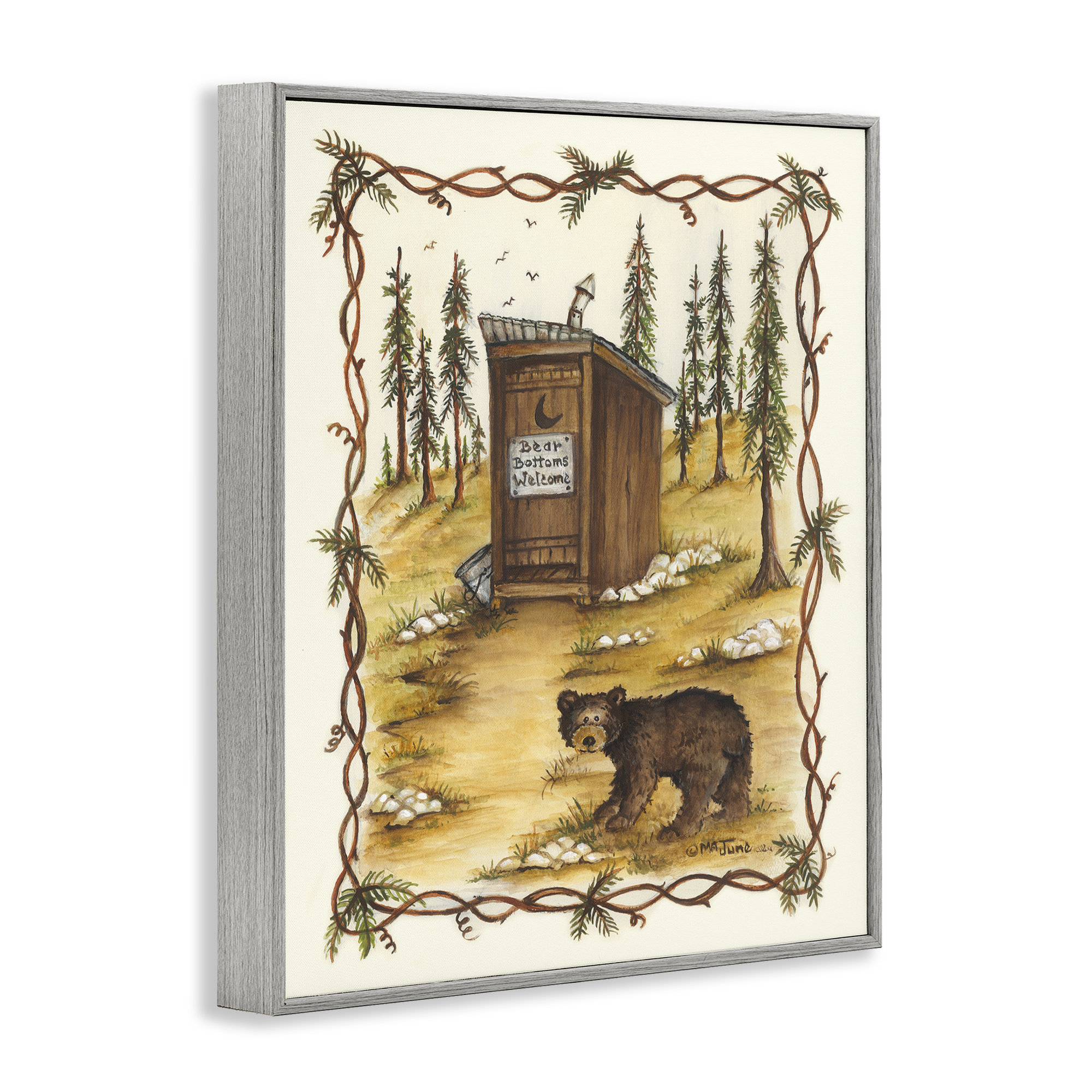 Ophelia & Co. Bear Bottoms Welcome Giclee Art by Mary Ann June | Wayfair